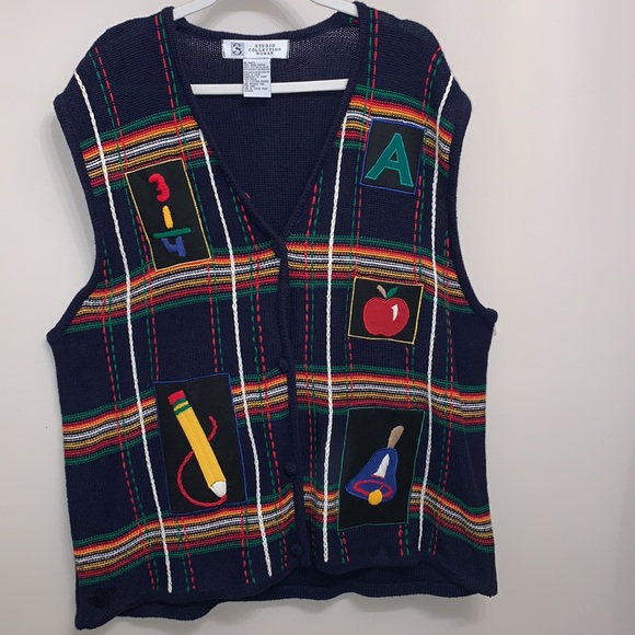 Studio Collection Woman | Sweaters | Vintage Back To School Navy ...